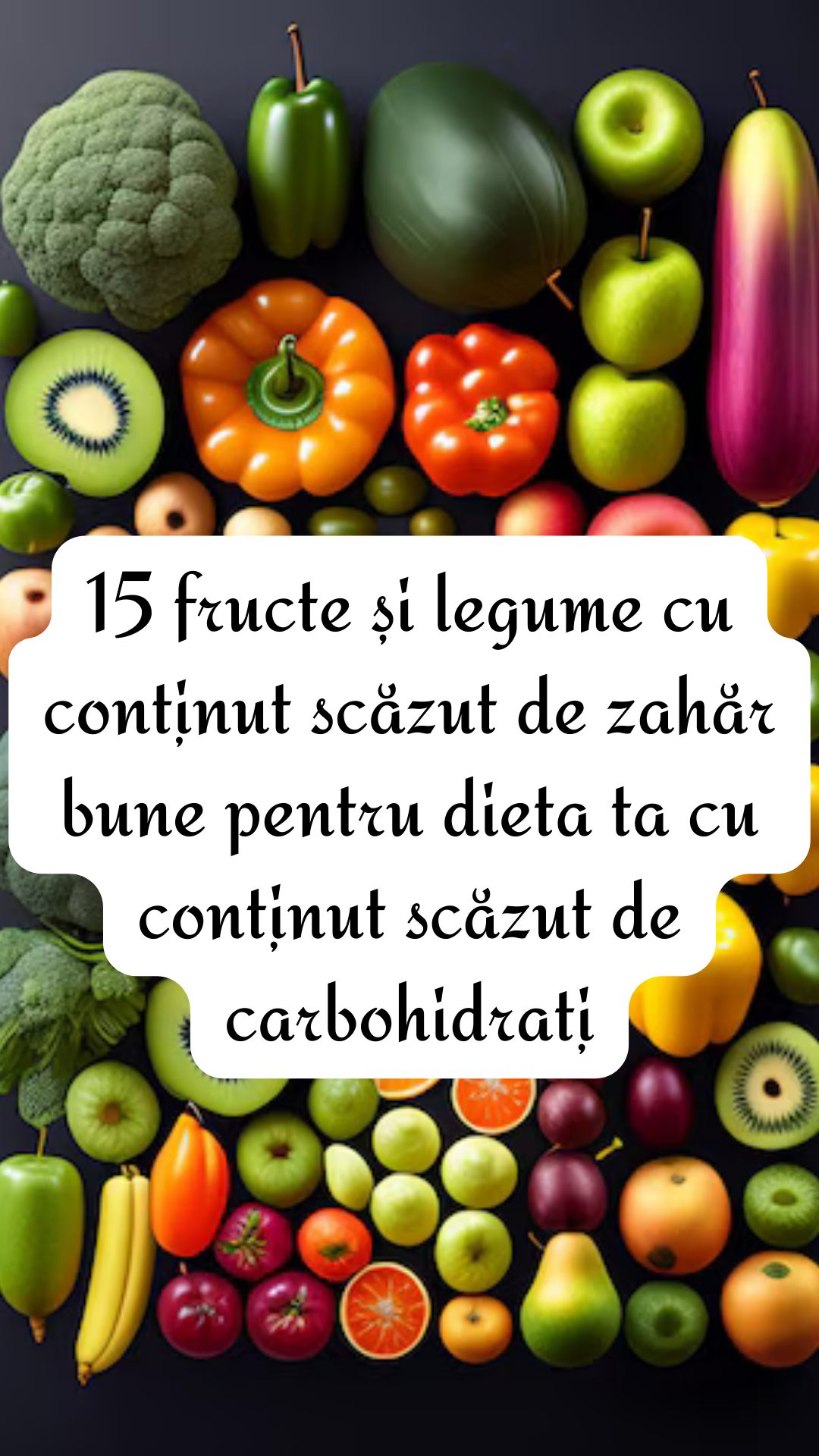 15 fructe și legume cu conținut scăzut de zahăr bune pentru dieta ta cu ...