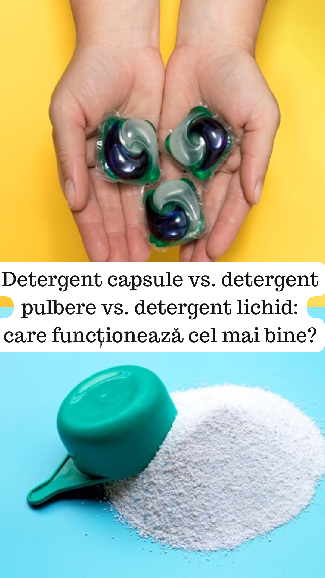 Detergent capsule vs. detergent pulbere vs. detergent lichid: care ...